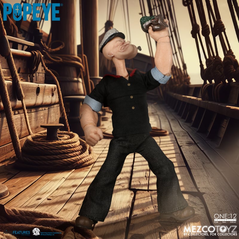 MEZCO One:12 Collective Popeye Action Figure – Props & Replicas.co.uk