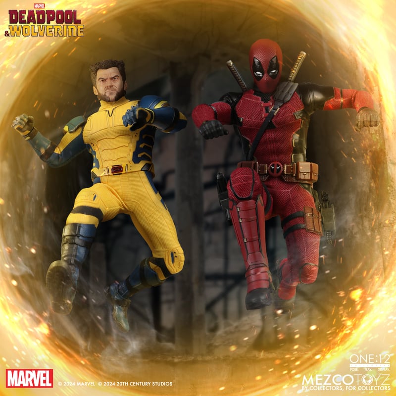 MEZCO One:12 Collective Deadpool & Wolverine: Wolverine - Deluxe Editi ...