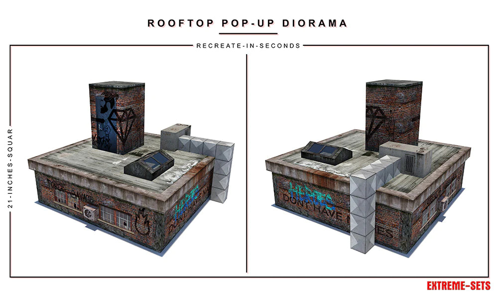 Rooftop Pop-Up 1:12 Scale Diorama - Extreme Sets – Props & Replicas.co.uk