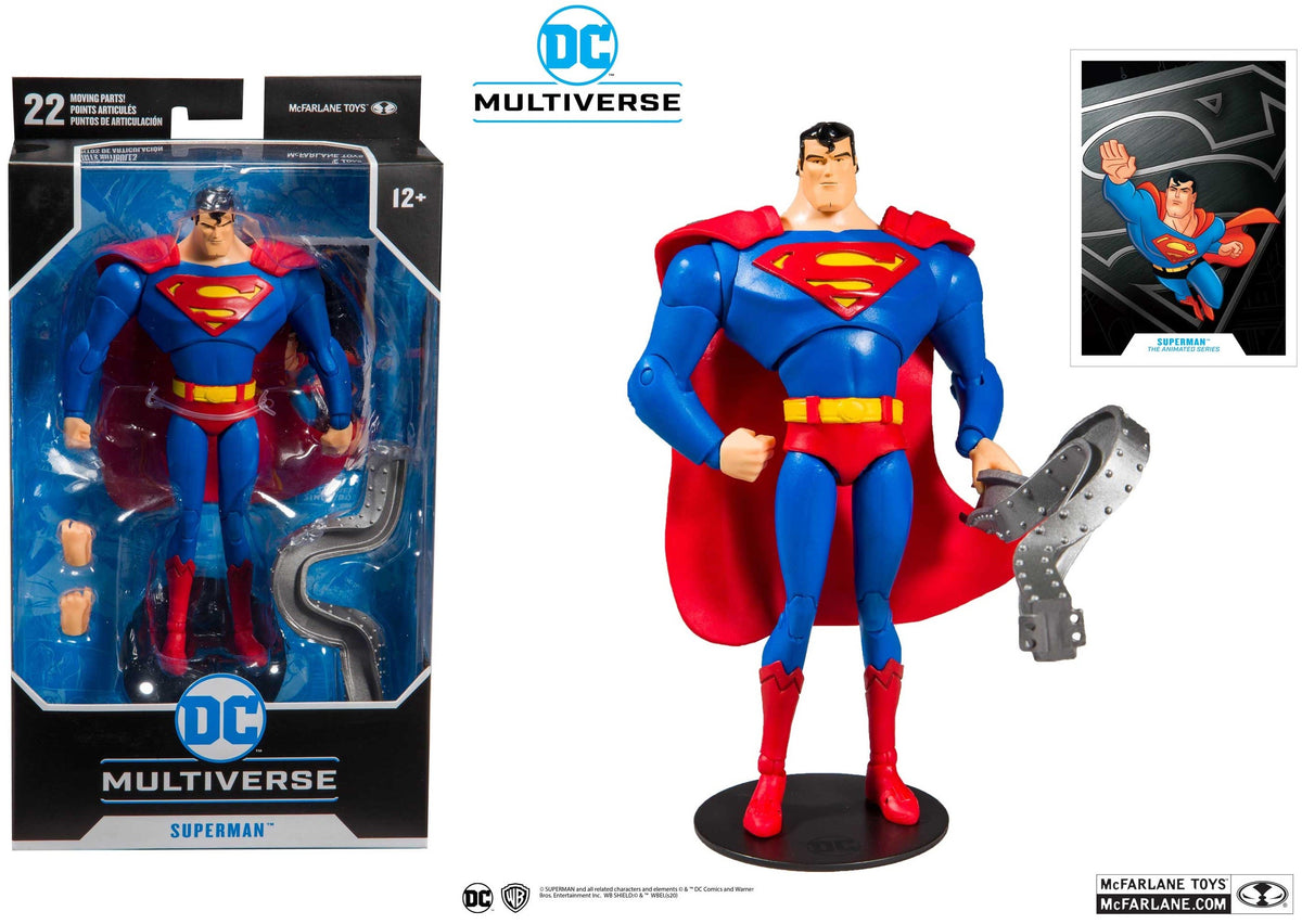 Superman: The Animated Series DC Multiverse Superman 7 Inch Action Fig ...
