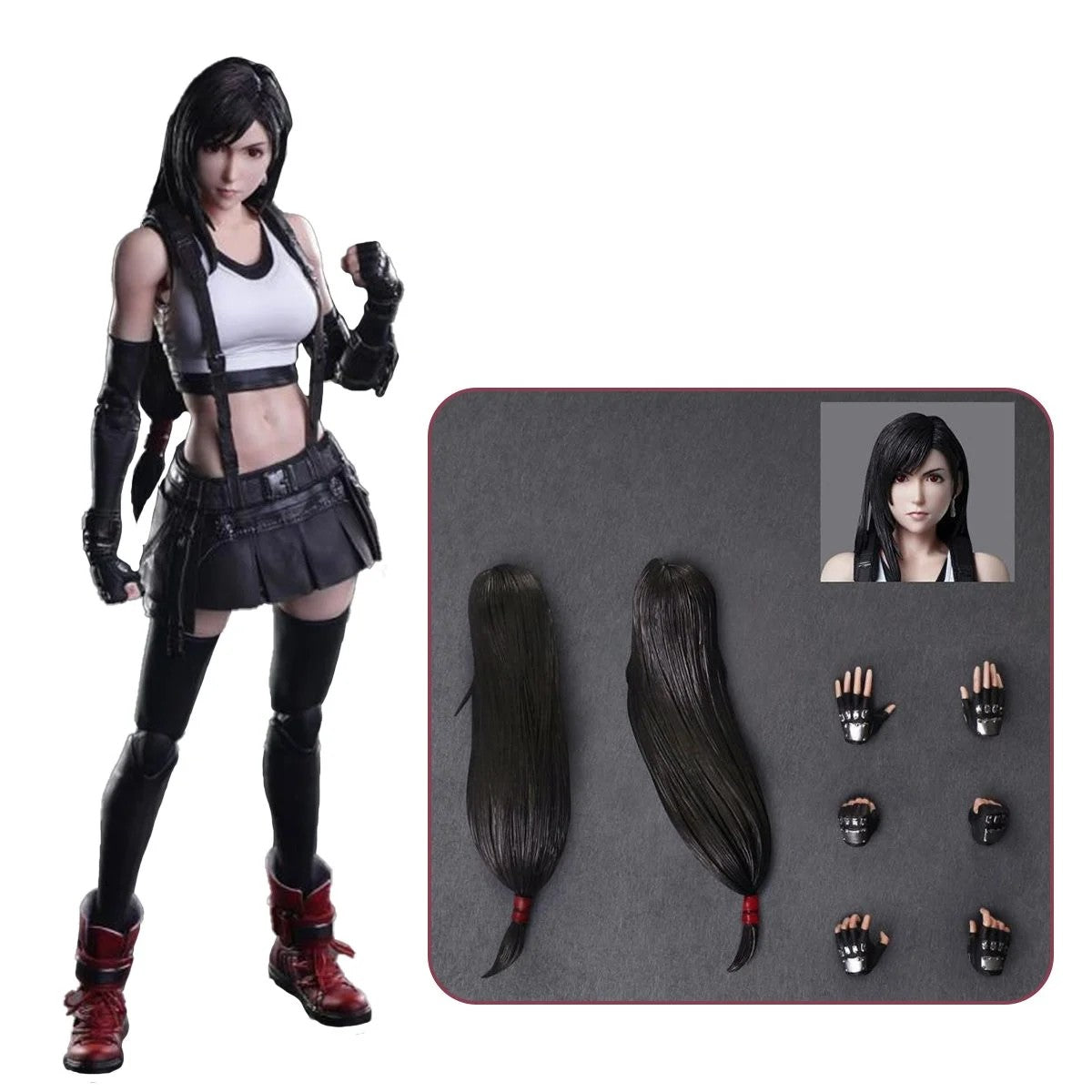 Final Fantasy VII (7) Remake Play Arts Kai Action Figure - Tifa Lockha ...