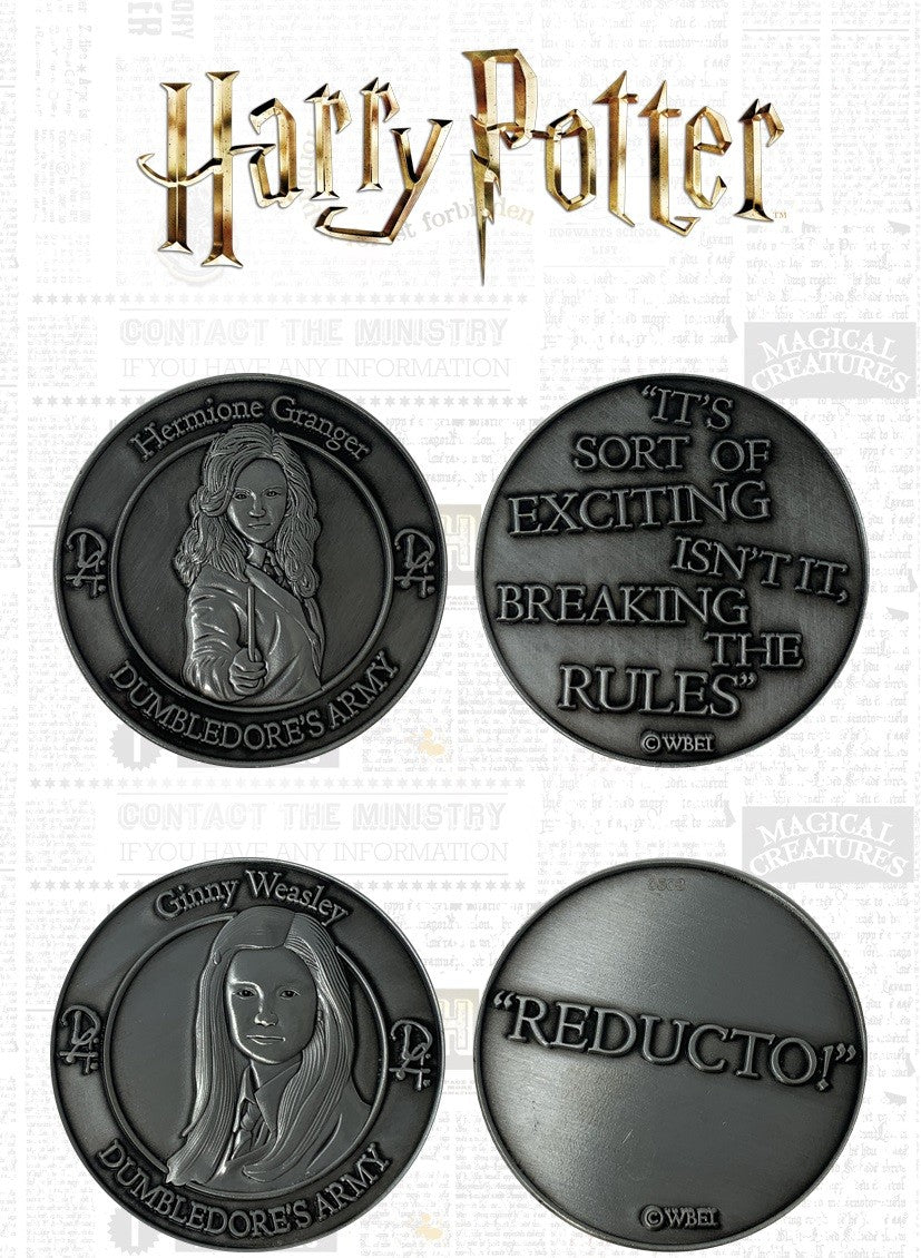 Harry Potter Dumbledore's Army Collector's Coin Twin Pack (Hermione Gr ...