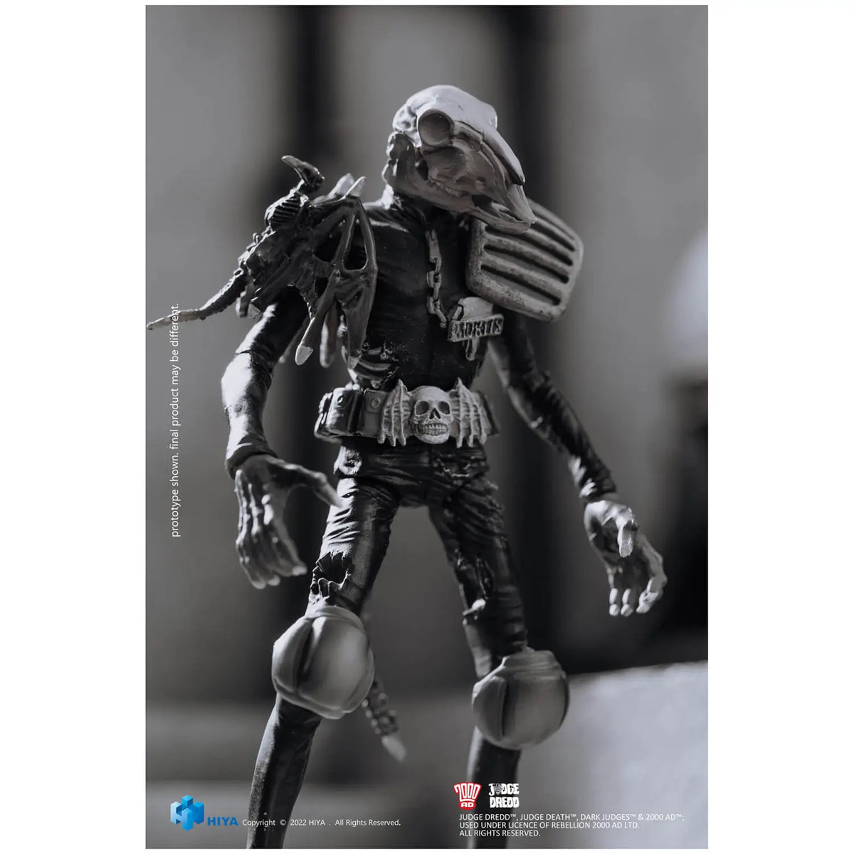 Judge Dredd Exquisite Mini: Black and White Judge Mortis 1:18 Scale Fi ...