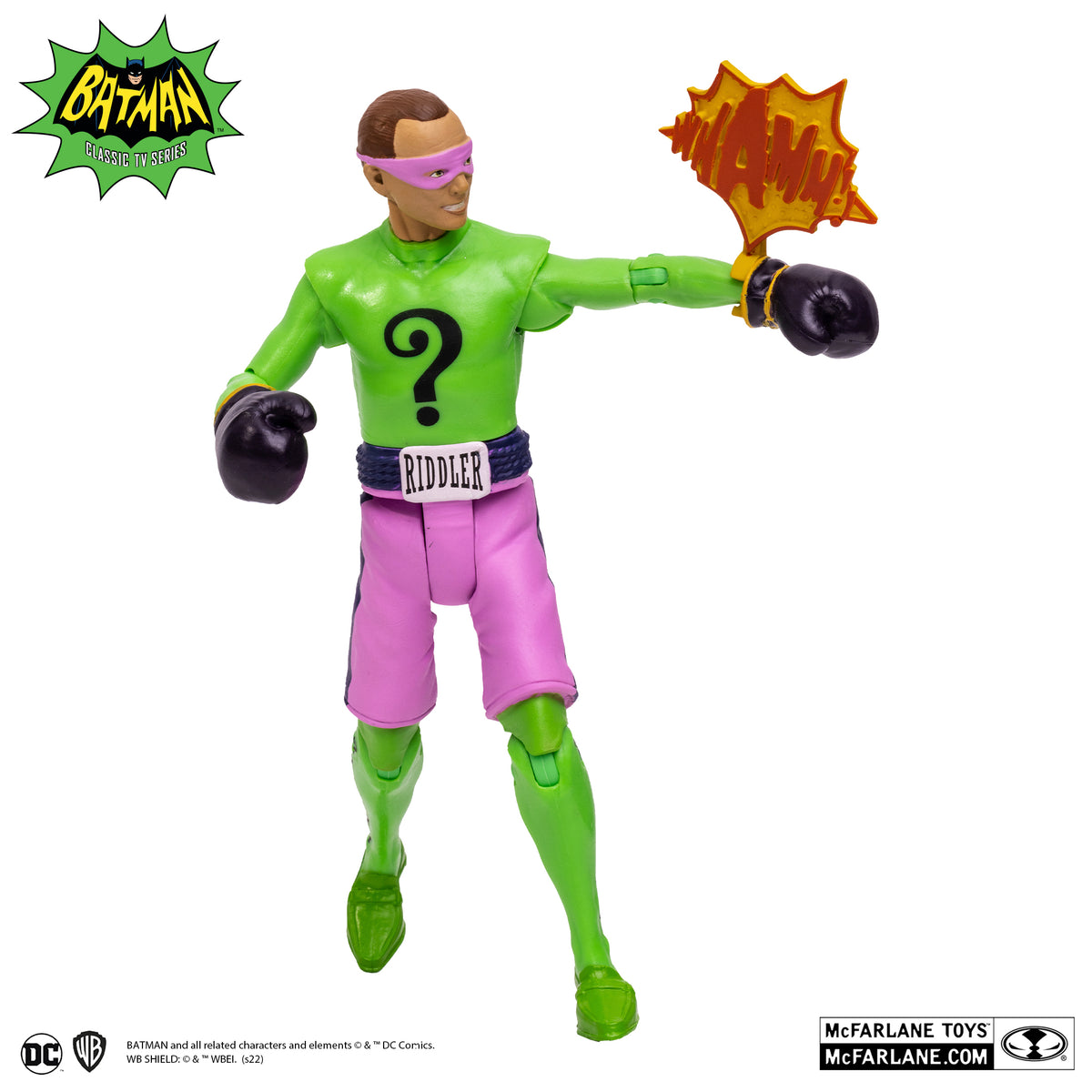DC Retro Batman 66 - The Riddler in Boxing Gloves 6" Inch Action Figur ...