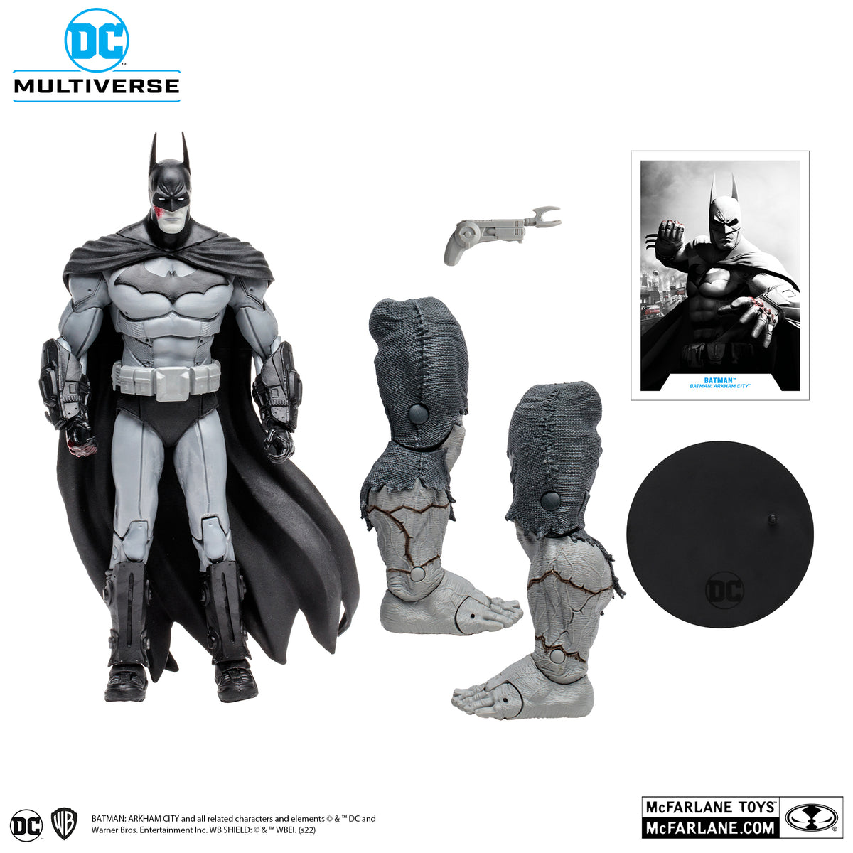 DC Multiverse Batman: Arkham Wave 1 Full Set (Gold Label) (Build a Fig ...