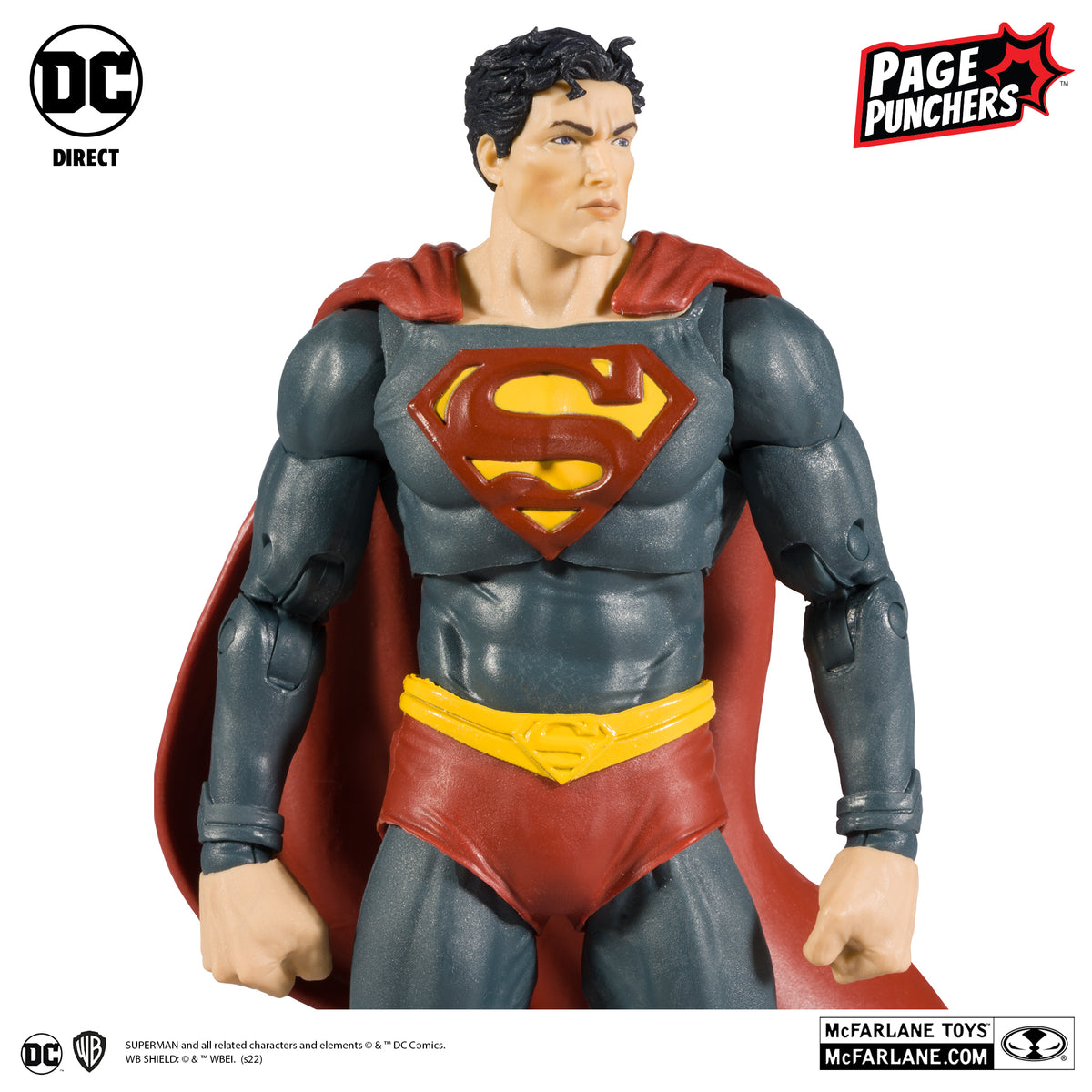 Superman 7" Inch Scale Action Figure with Black Adam Comic (Page Punch ...