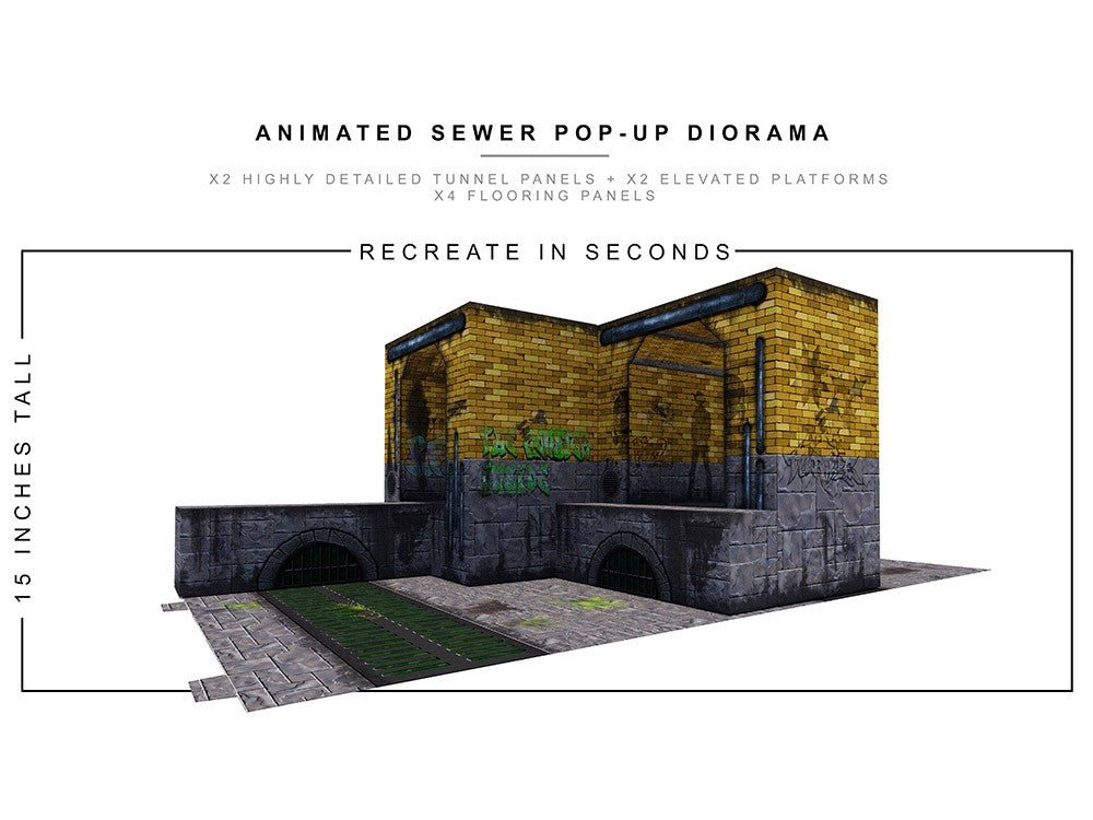 Extreme-Sets Animated Sewer Pop-Up 1:12 Scale Diorama – Props ...