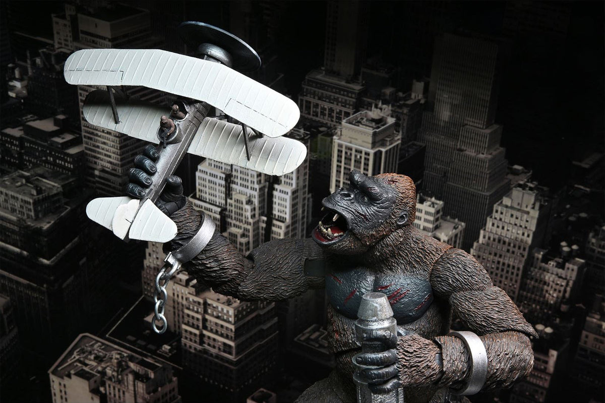 NECA King Kong Concrete Jungle with Shackles and Plane 7" Inch Action ...