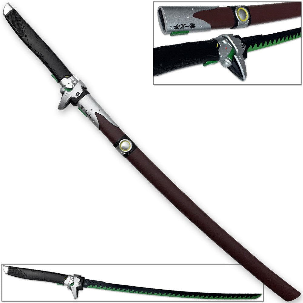 Genji Metal Dragonblade Katana Sword Overwatch OW Replica – Props ...