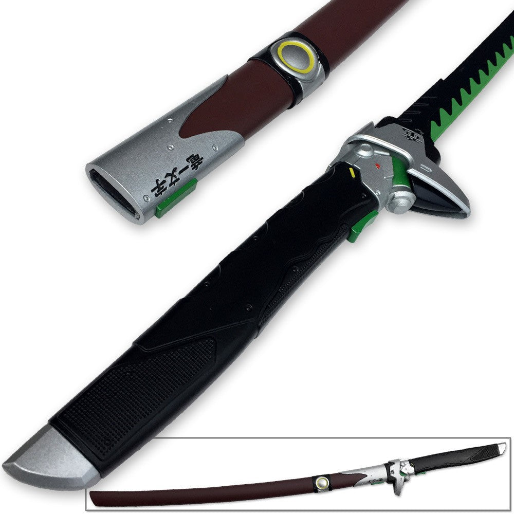 Genji Metal Dragonblade Katana Sword Overwatch OW Replica – Props ...