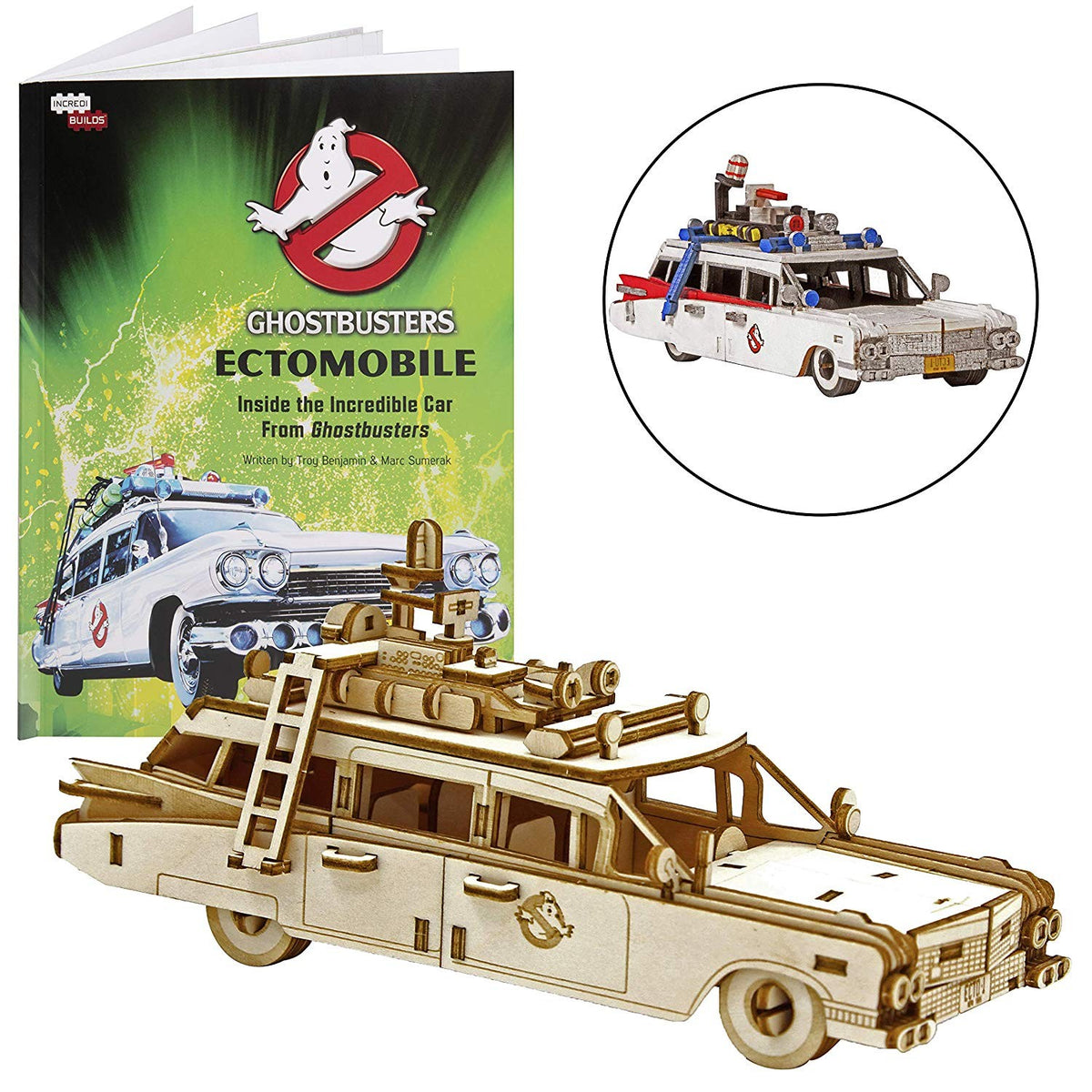 IncrediBuilds: Ghostbusters: Ectomobile Book and 3D Wood Model – Props ...