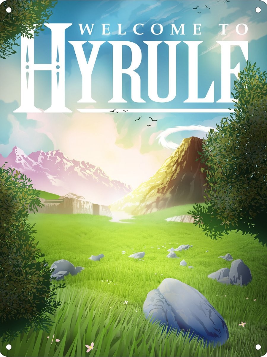 Welcome To Hyrule Tin Sign - The Legend of Zelda – Props & Replicas.co.uk