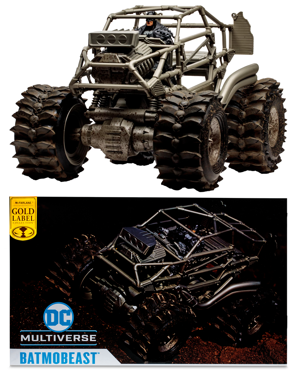 DC Multiverse Batmobeast Vehicle (Shell Off W/ Death Metal Batman 7" S ...