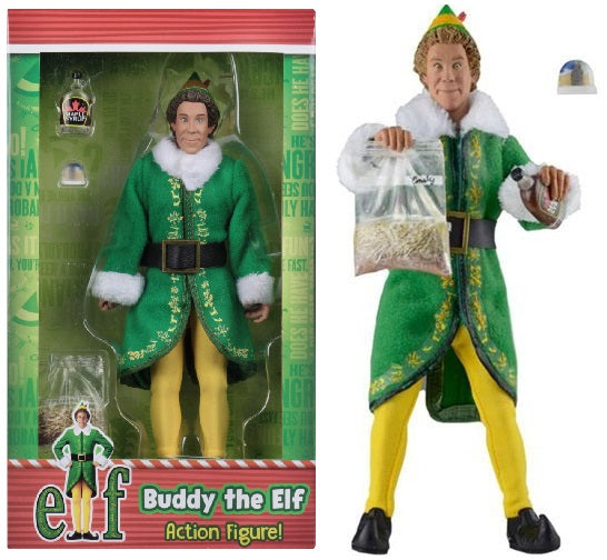 Elf Buddy the Elf 8" Inch Cloth Action Figure - NECA – Props & Replicas ...