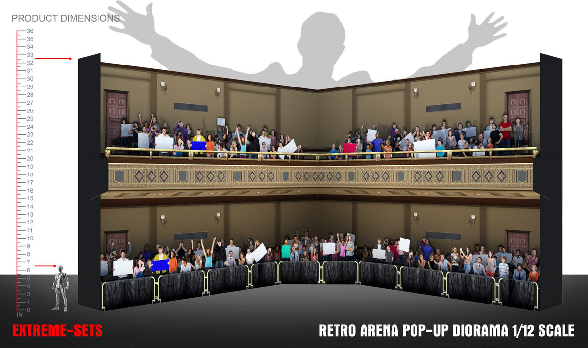 Retro Arena Pop-Up 1:12 Scale Diorama - Extreme Sets – Props & Replicas ...