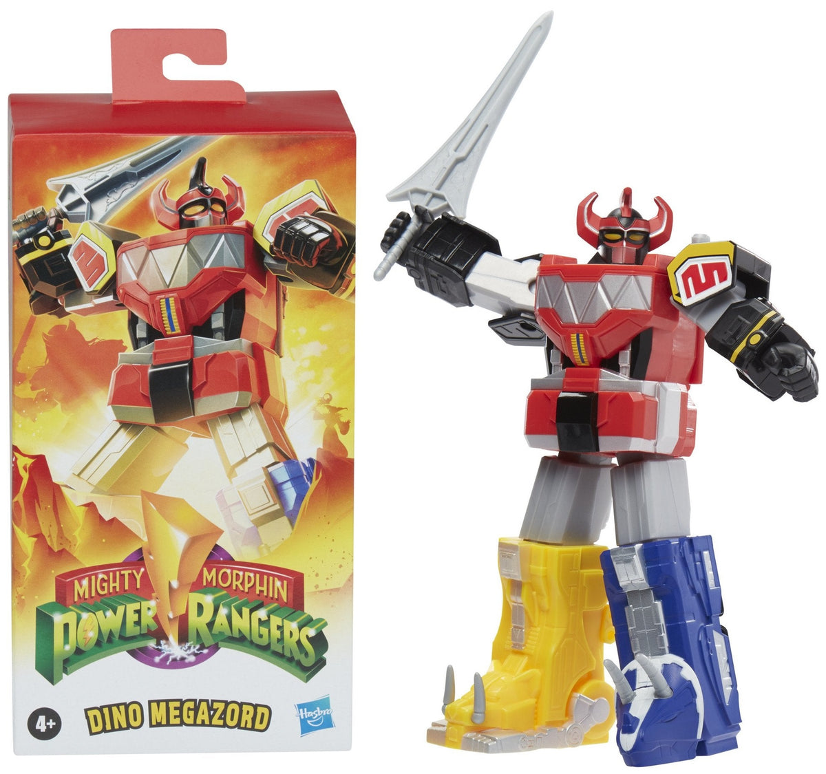 Power Rangers Mighty Morphin Dino Megazord 7" Inch Action Figure - Has ...