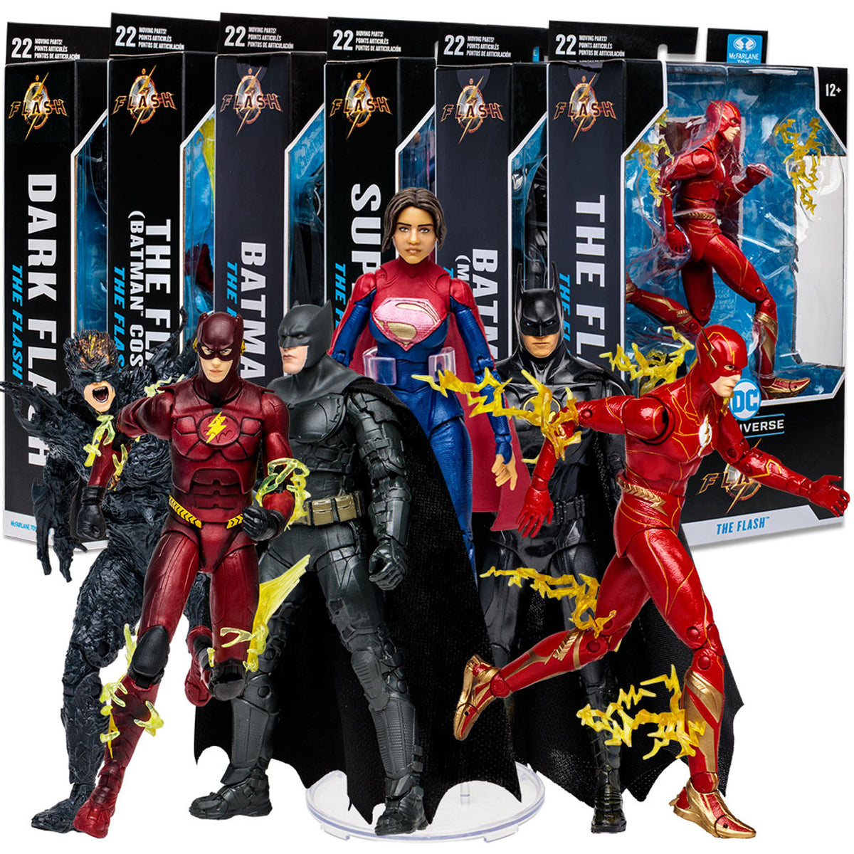 DC Multiverse The Flash Movie Full Wave (6 Figures) 7" Inch Scale Acti ...