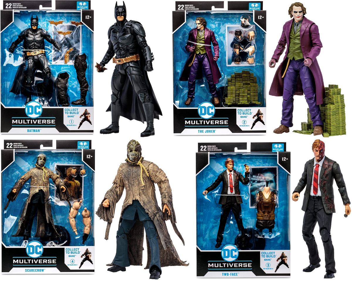 DC Multiverse Full Wave of Four Figures (Dark Knight Trilogy) (Build a ...