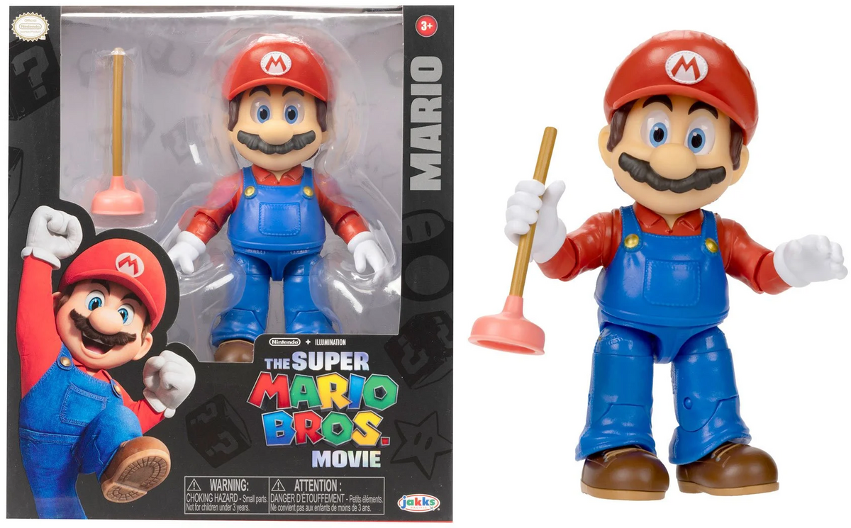 The Super Mario Bros. Movie - Wave 1 (4 Figures) 5" Inch Scale Action ...