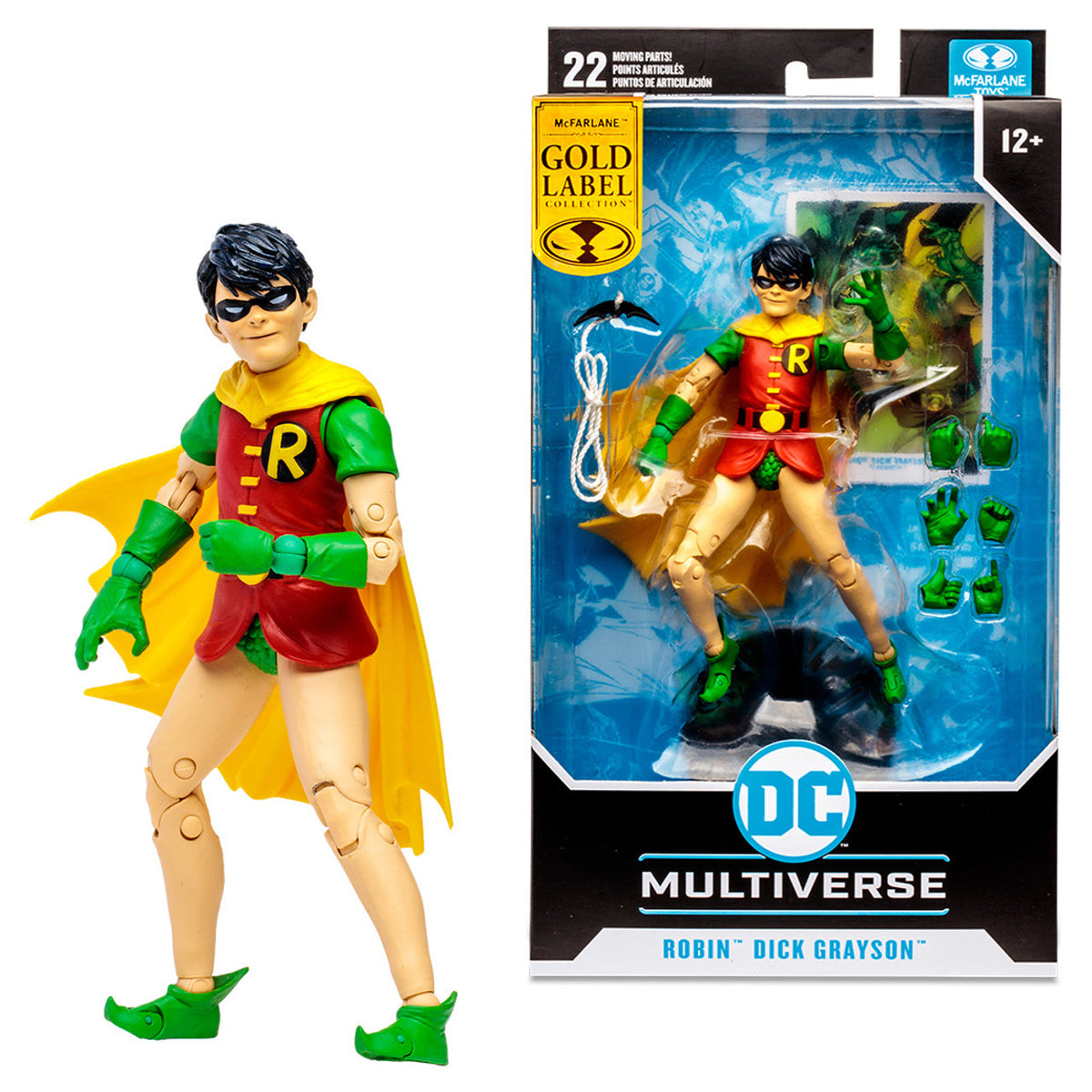 DC Multiverse Robin Dick Grayson (DC Rebirth) Gold Label 7" Inch Scale ...