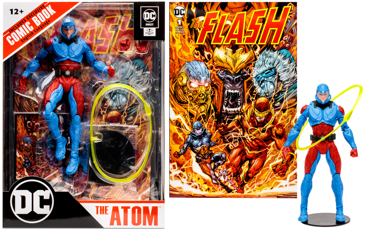 DC Comics Page Punchers The Atom with The Flash Comic 7" Inch Scale Ac ...