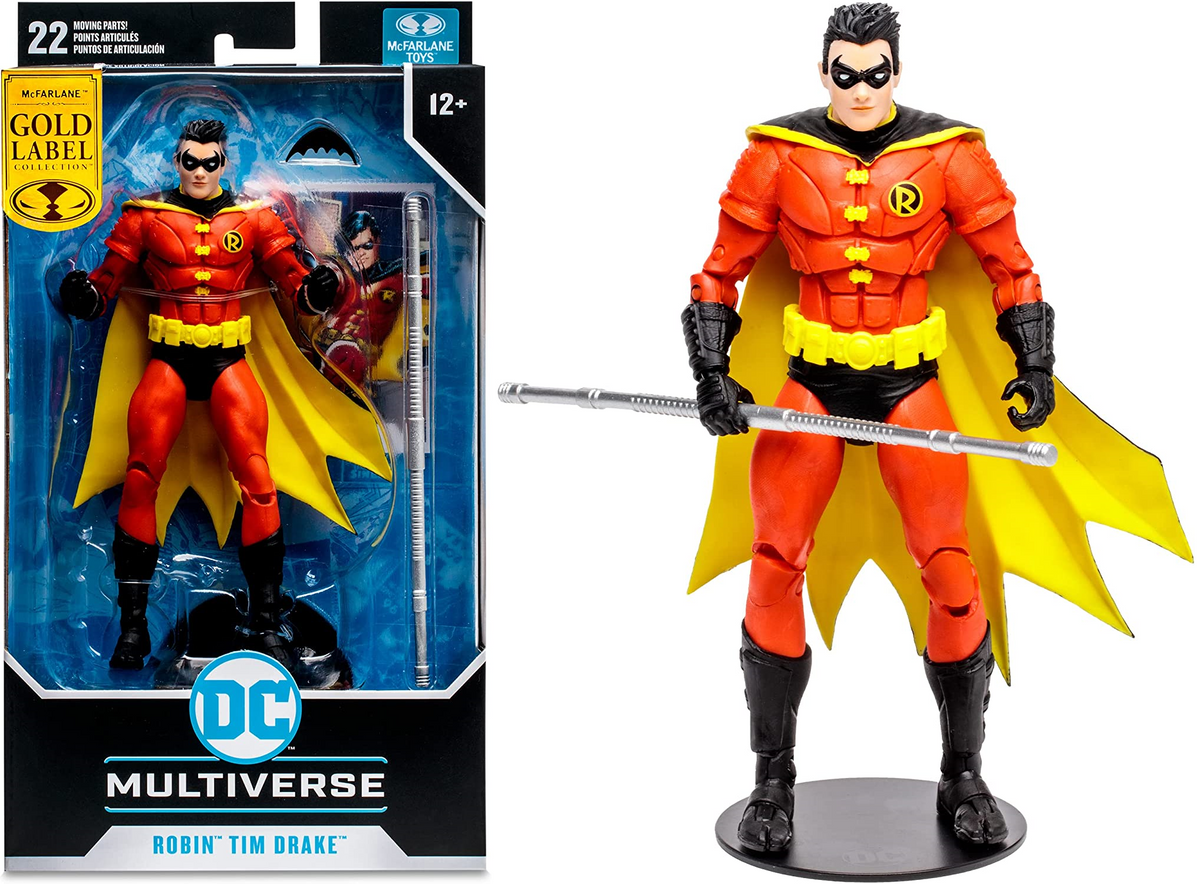 DC Multiverse Robin (Tim Drake Red Suit Variant) Gold Label 7" Inch Sc ...