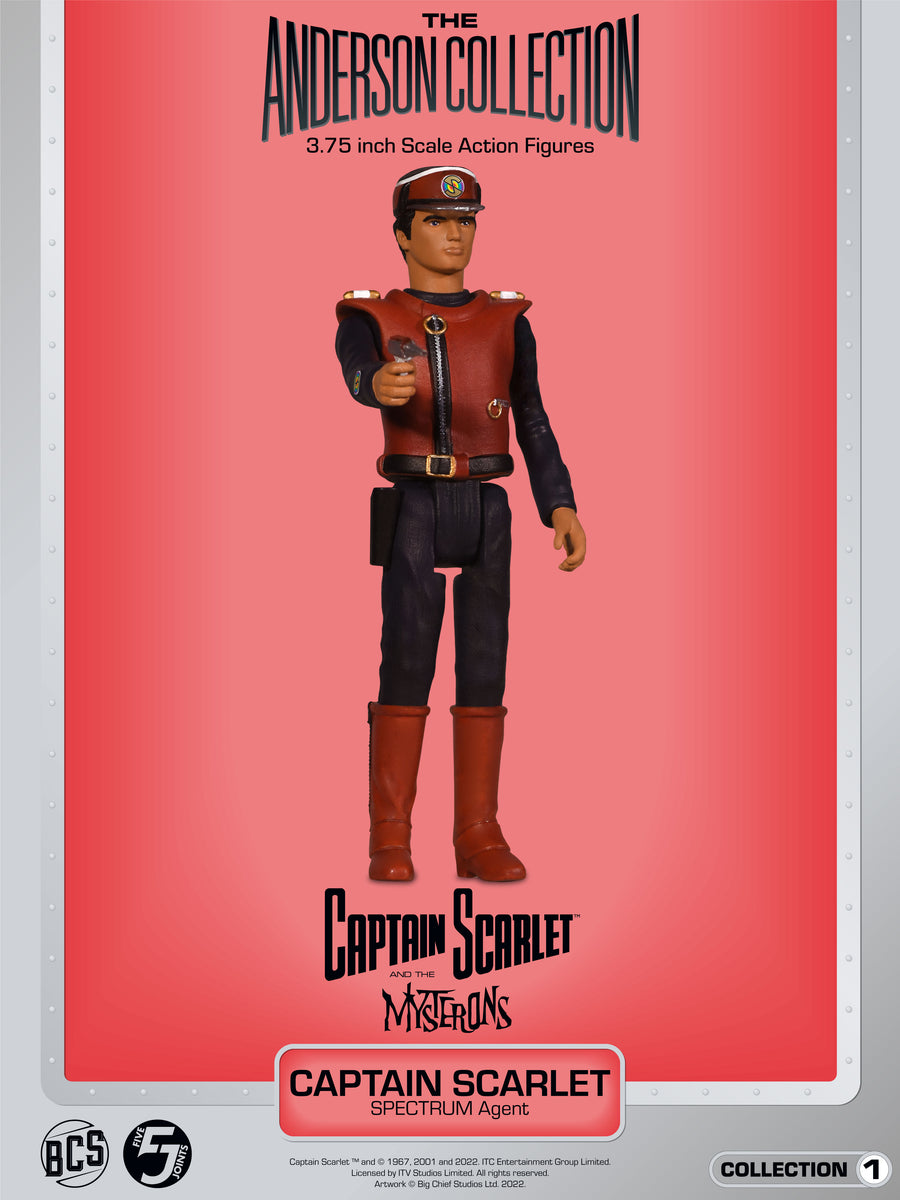 Captain Scarlet and the Mysterons Captain Scarlet 3.75" Inch Scale Act ...