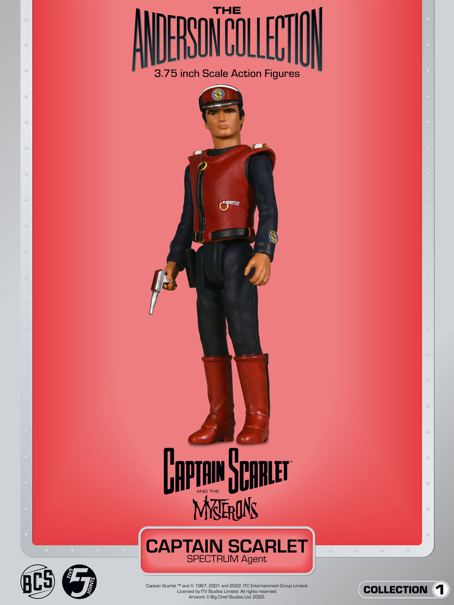 Captain Scarlet and the Mysterons Captain Scarlet 3.75" Inch Scale Act ...
